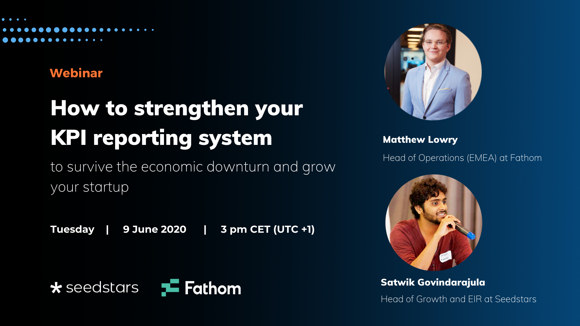 Seedstars Webinar | Strengthen your KPI reporting system